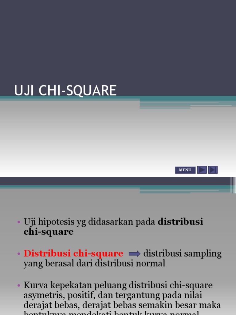 UJI CHI SQUARE Statistika BTP | PDF