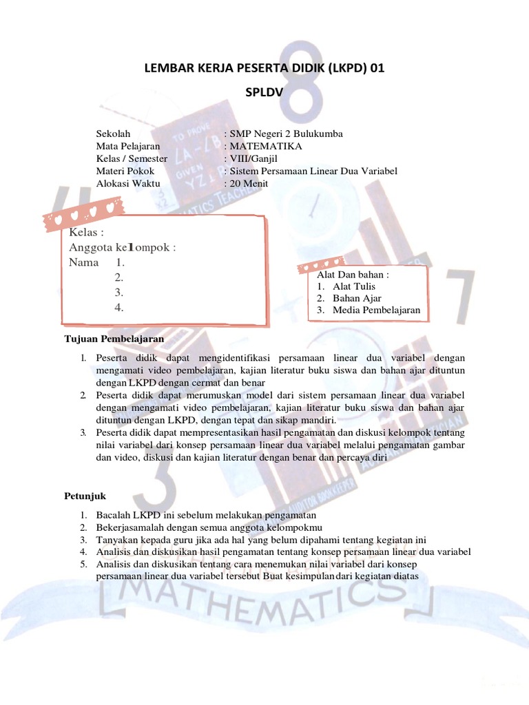 LKPD | PDF | Karier & Perkembangan | Metode & Bahan Ajar