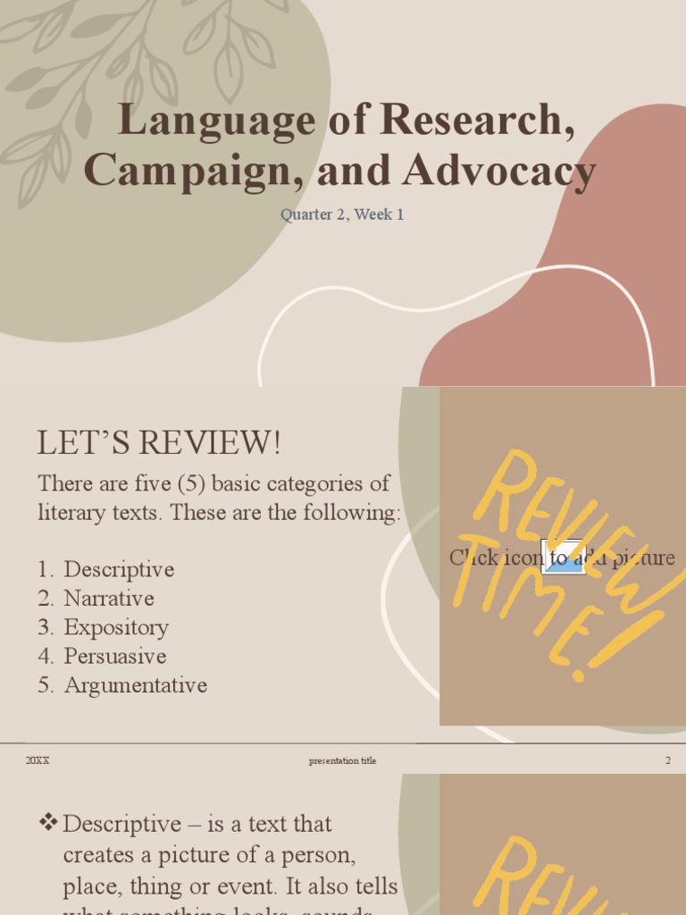 Language of Research Campaign and Advocacy File | PDF | Cognition ...