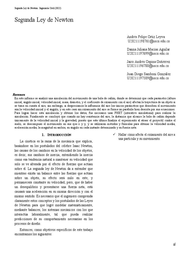Física Lab 6 | PDF | Aceleración | Fricción