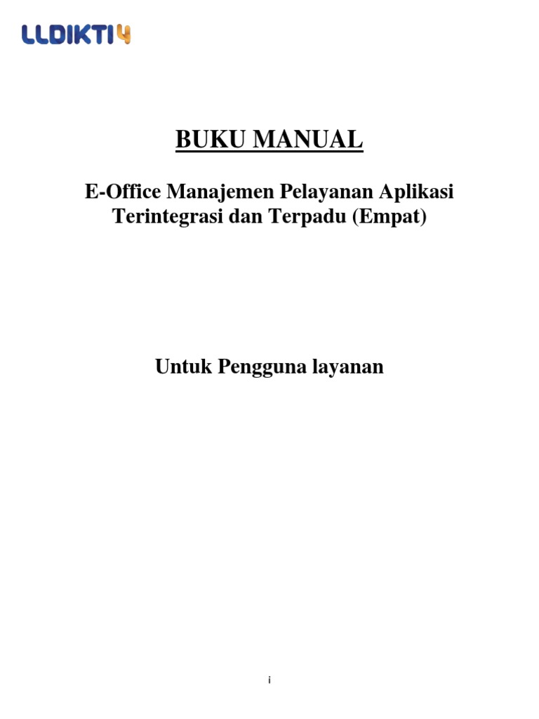 Buku Manual Pengguna Layanan EMPAT | PDF