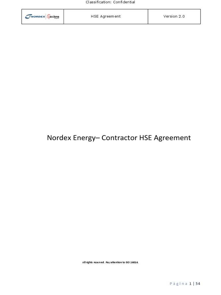 HSE Agreement Rev02 | PDF | Occupational Safety And Health | Audit