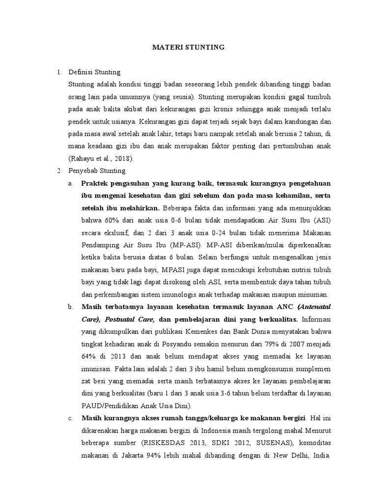 Materi Stunting | PDF