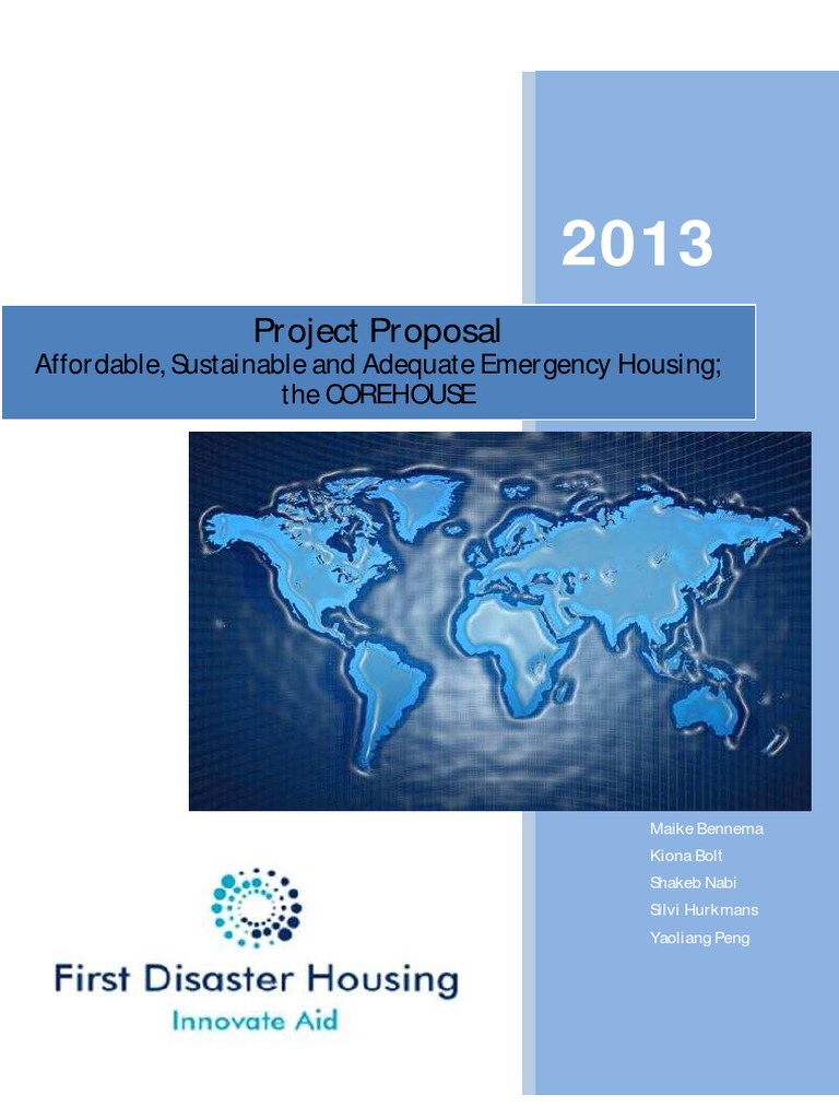 Project Proposal On Transition Shelter F | PDF | Natural Disasters ...