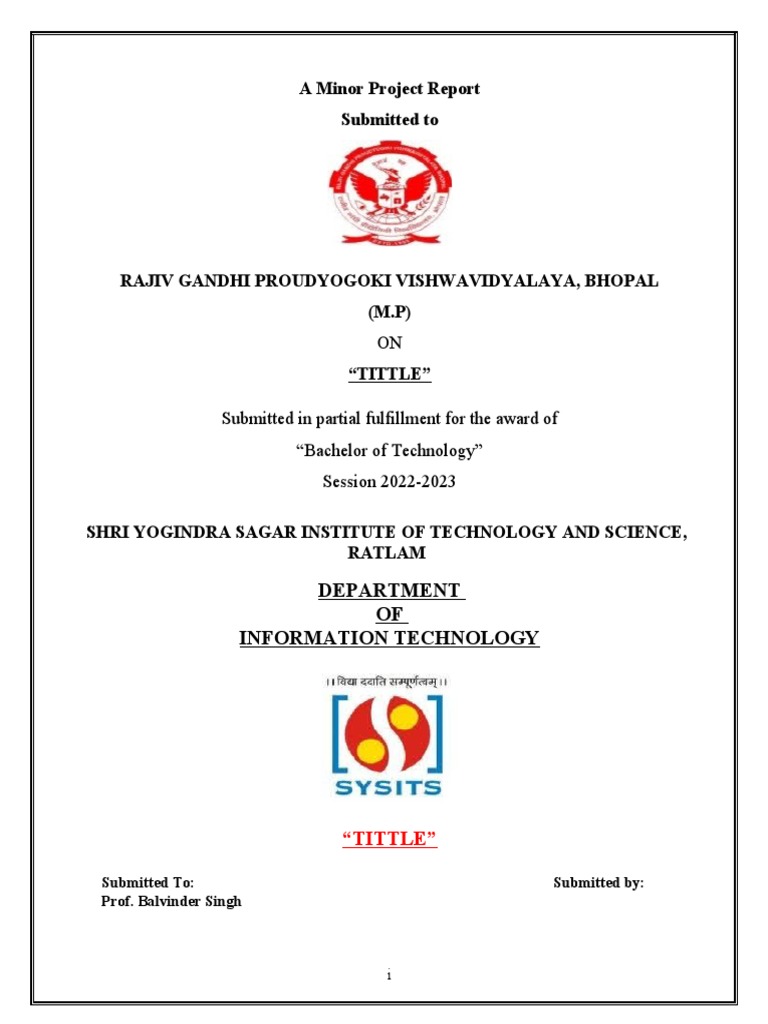 IT Minor FORMAT | PDF | Use Case | Systems Engineering