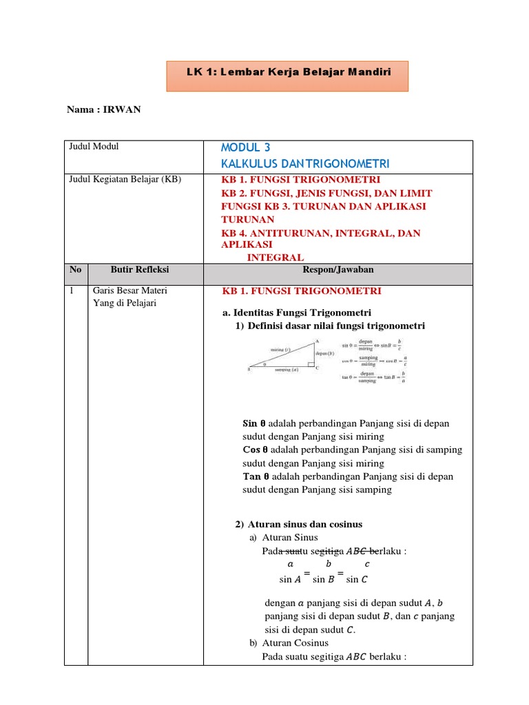 LK 1 Modul 3 | PDF