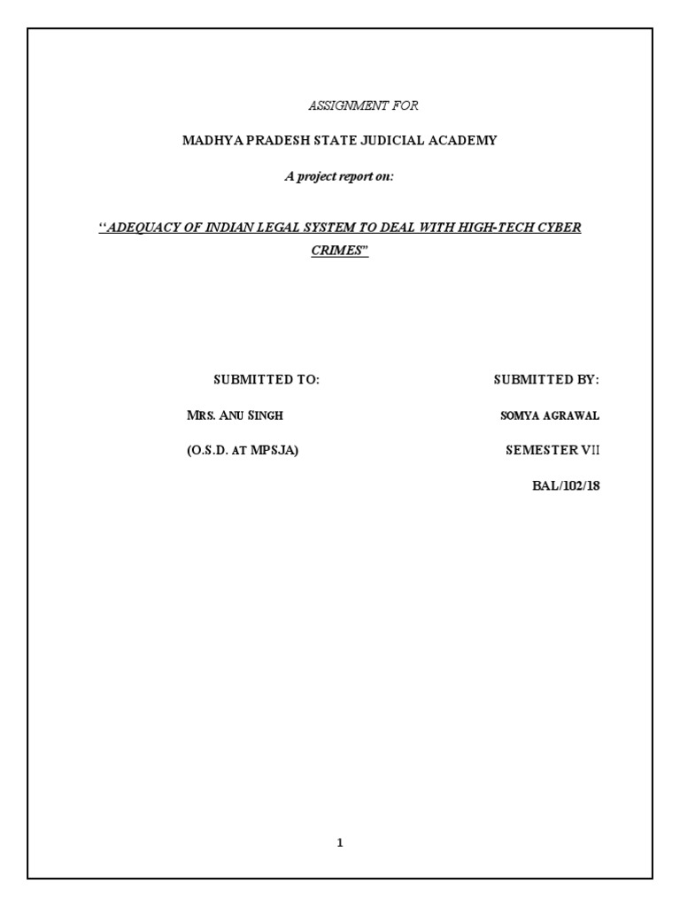 Cyber Crime Project | PDF | Cybercrime | Security