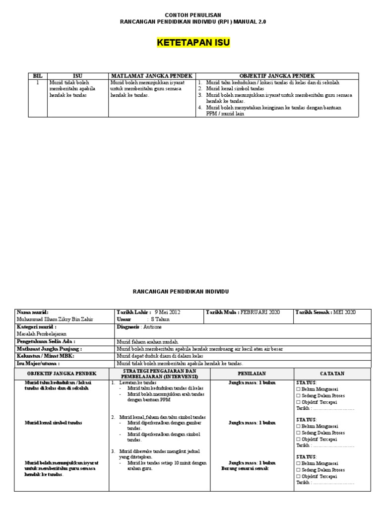 Contoh Penulisan 2 | PDF