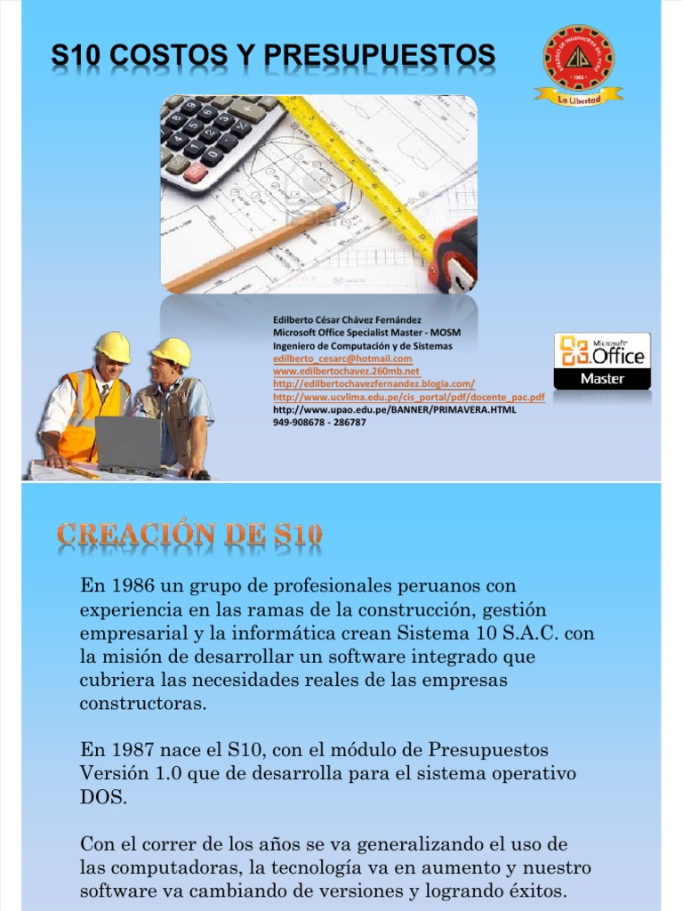 s10 Costos y Presupuestos Diagrama de Flujo | PDF | Microsoft | Presupuesto