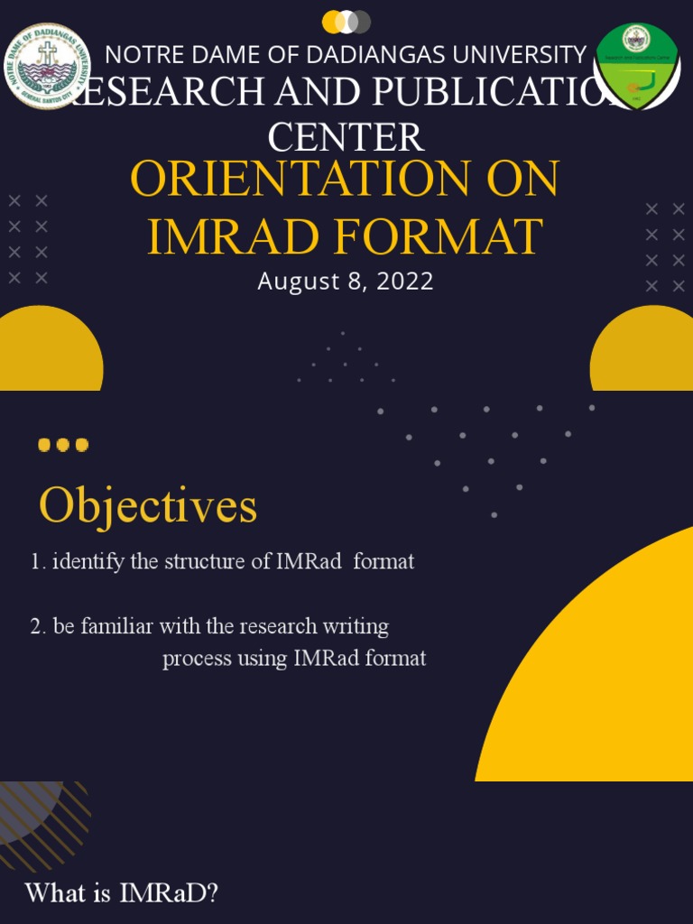 Imrad Format Orientation | PDF | Quantitative Research | Data