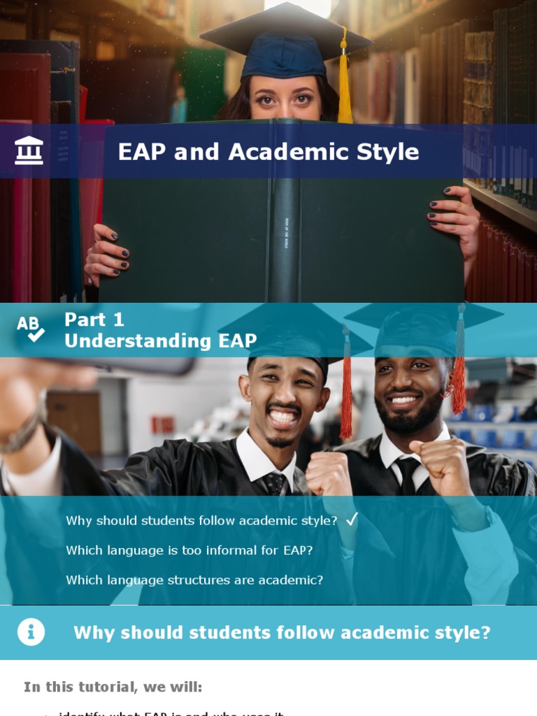 EAP and Academic Style Unit Summary Tutorial 1 2vzlQo5wSK | PDF ...