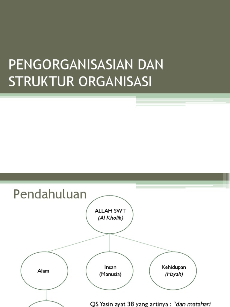Pengorganisasian Dan Struktur Organisasi | PDF