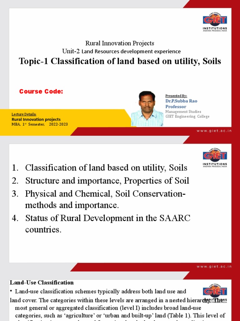 RIP Unit-2 Topic-1 | PDF | Soil | Natural Materials
