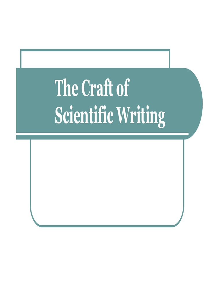 The Craft of Scientific Writing | PDF
