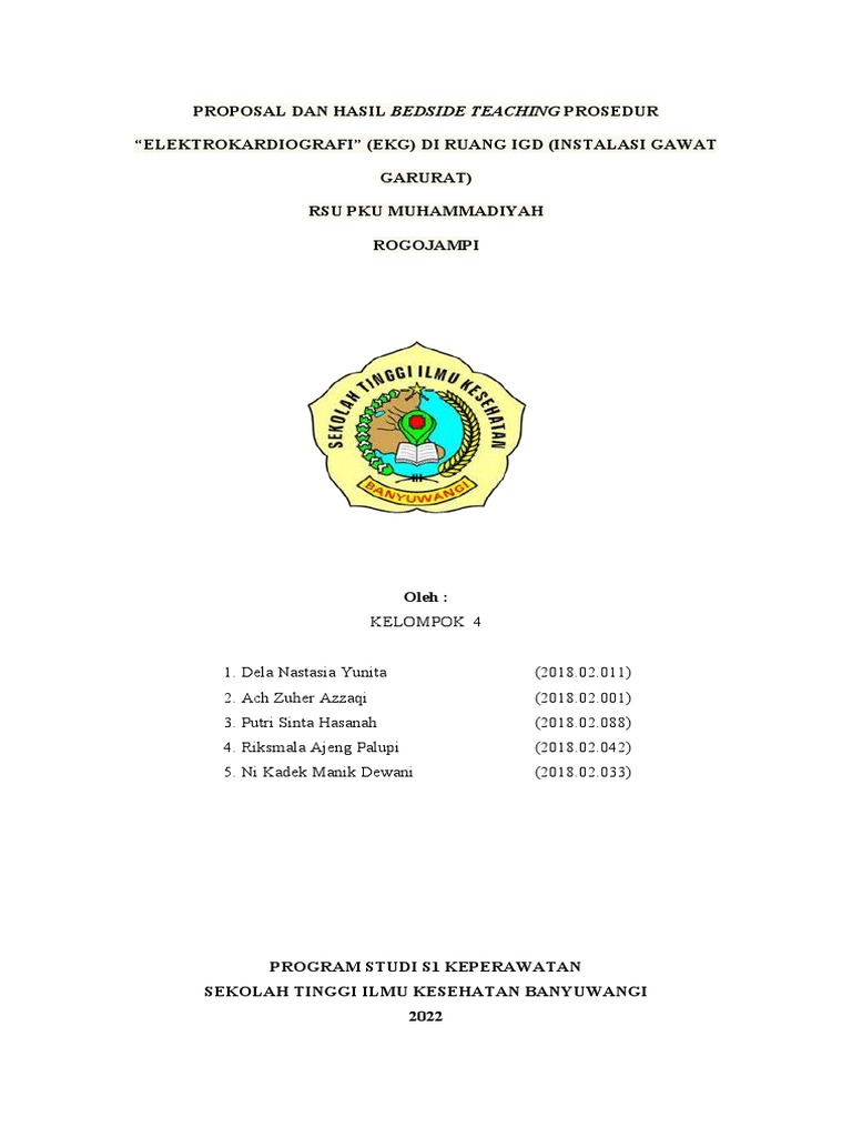 Tugas BST Kel. 4 Ekg RS Pku | PDF | Kesehatan Holistik | Sains & Matematika