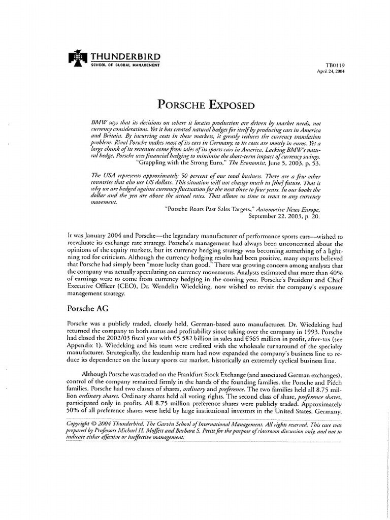 Porsche Exposed | PDF