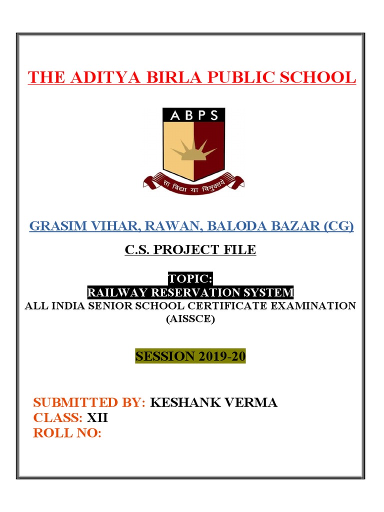 Keshank Class 12 Computer Science Project Python PDF Free | PDF | Python (Programming Language ...