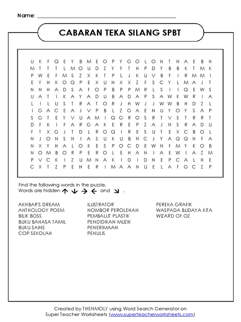 Super - Teacher - Worksheets - CABARAN - TEKA - SILANG - SPBT TAHUN 6 ...