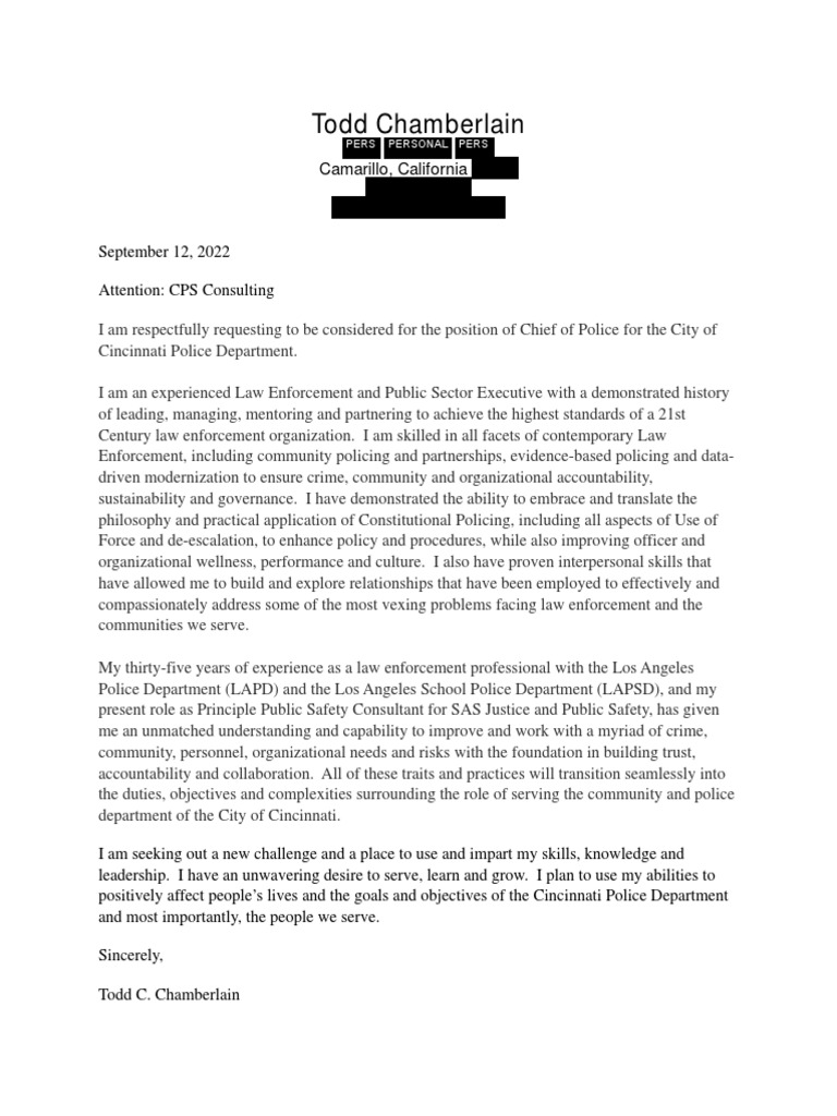 Todd Chamberlain Resume | PDF | Career & Growth | Business