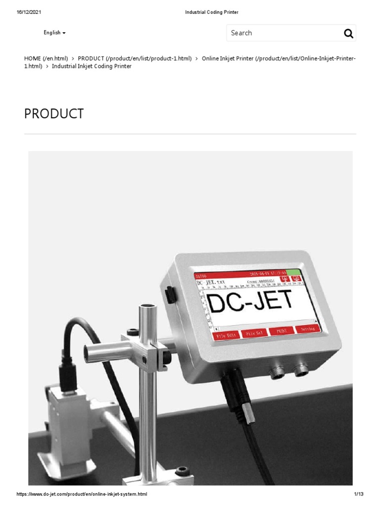 Industrial Coding Printer Overview | PDF | Printer (Computing) | Software