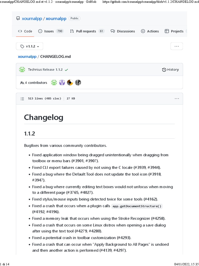 Xournalpp - CHANGELOG - MD at v1.1.2 Xournalpp - Xournalpp GitHub | PDF | Icon (Computing ...