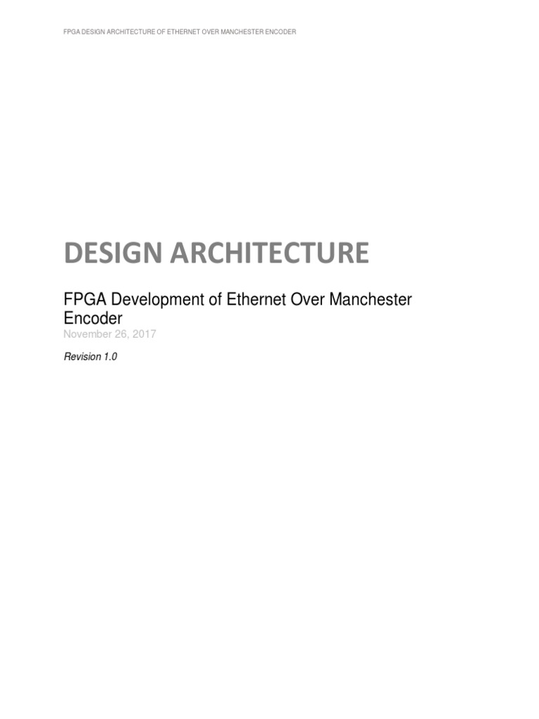 Ethernet Architecture for FPGA Design | PDF | Computers | Technology ...