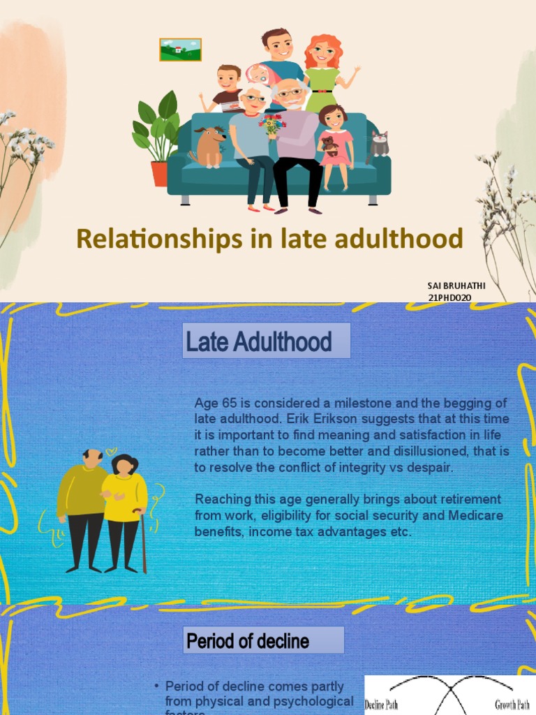 Relationship During Late Adulthood | PDF | Friendship | Divorce
