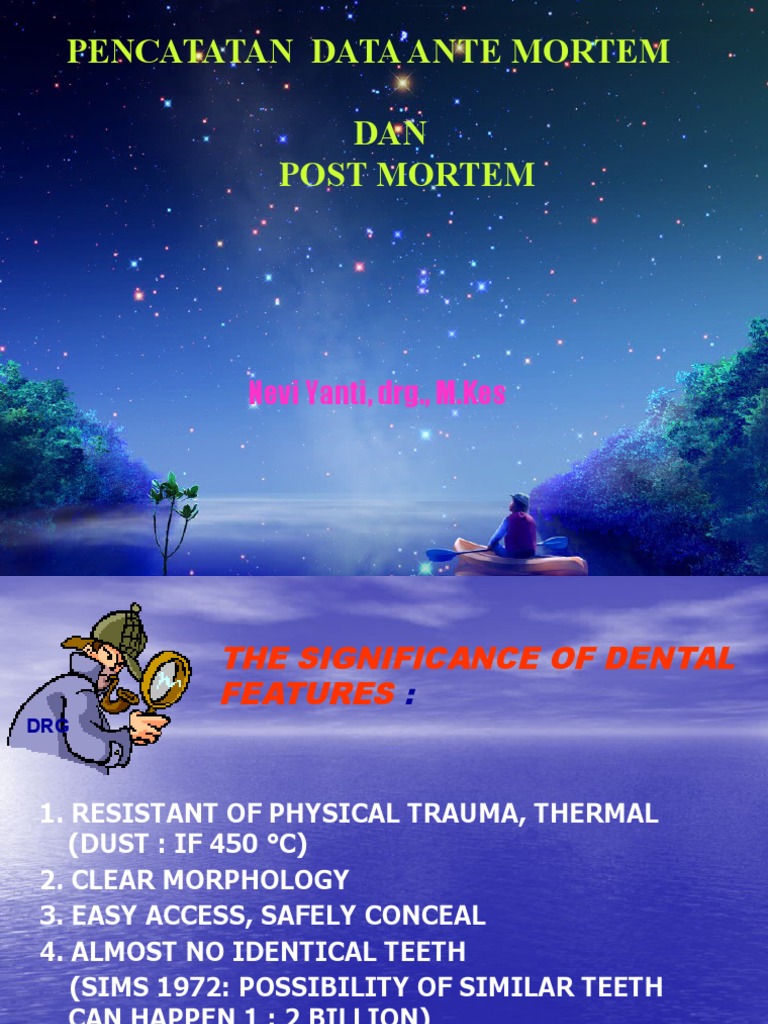 01 Des 2022 - PENCATATAN DATA ANTE-POSTMORTEM | PDF