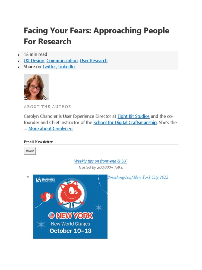 How To Approach People For Research | PDF | Extraversion And ...