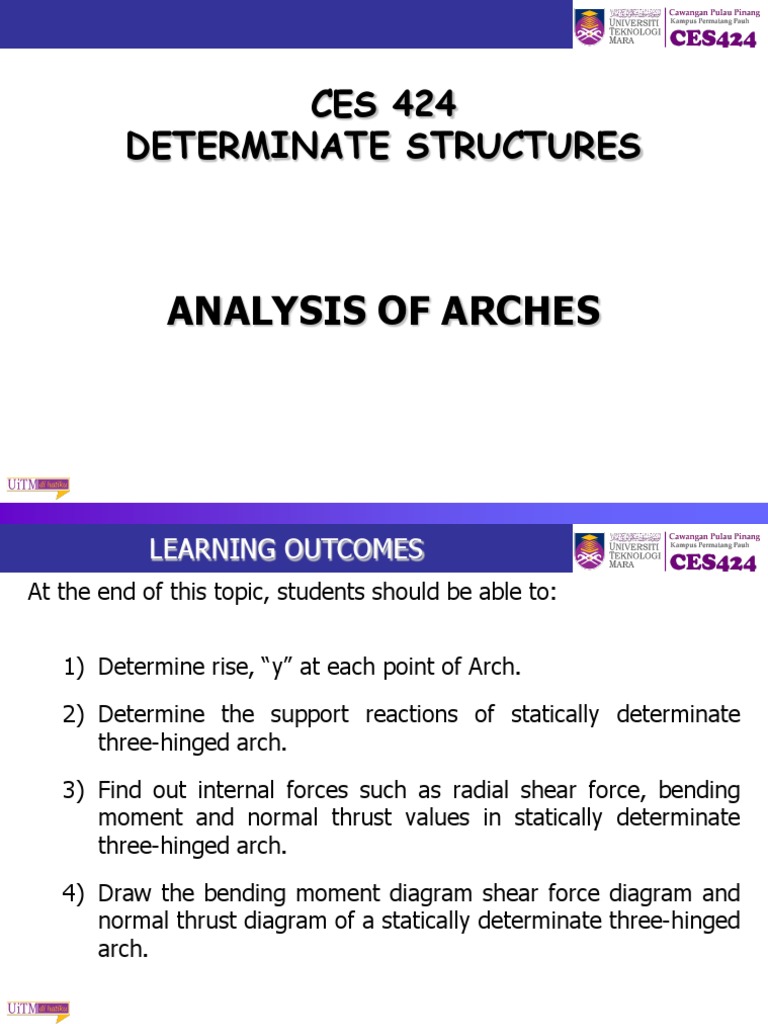Structural Arch Analysis Guide | PDF | Beam (Structure) | Physics