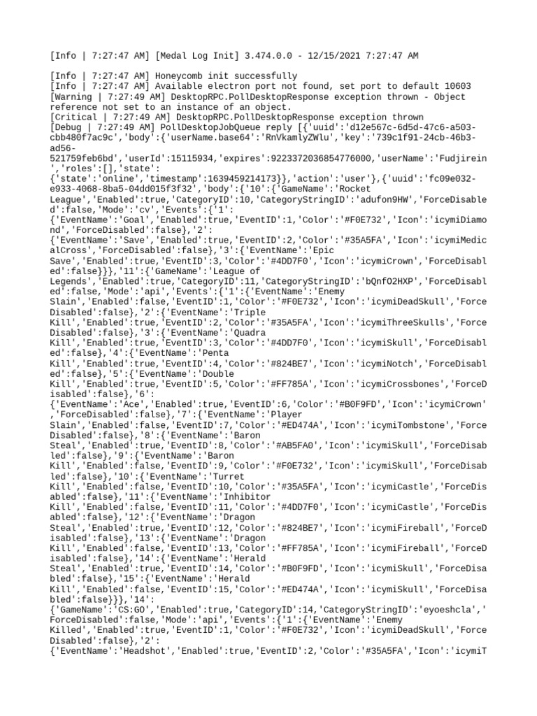 Medal Log 20211215 | PDF | Microphone | Computing