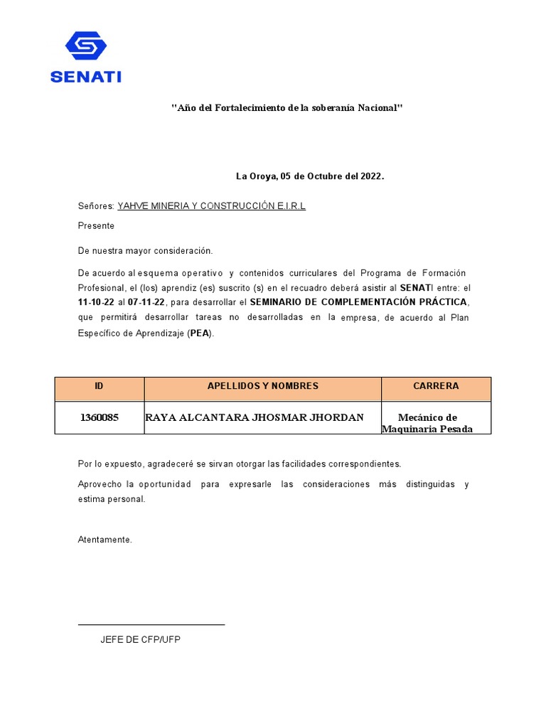 Solicitudes de permiso para realizar seminarios de complementación ...