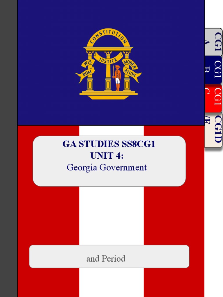 SS8CG1 Foundations of Georgia's Government Interactive Notebook | PDF ...