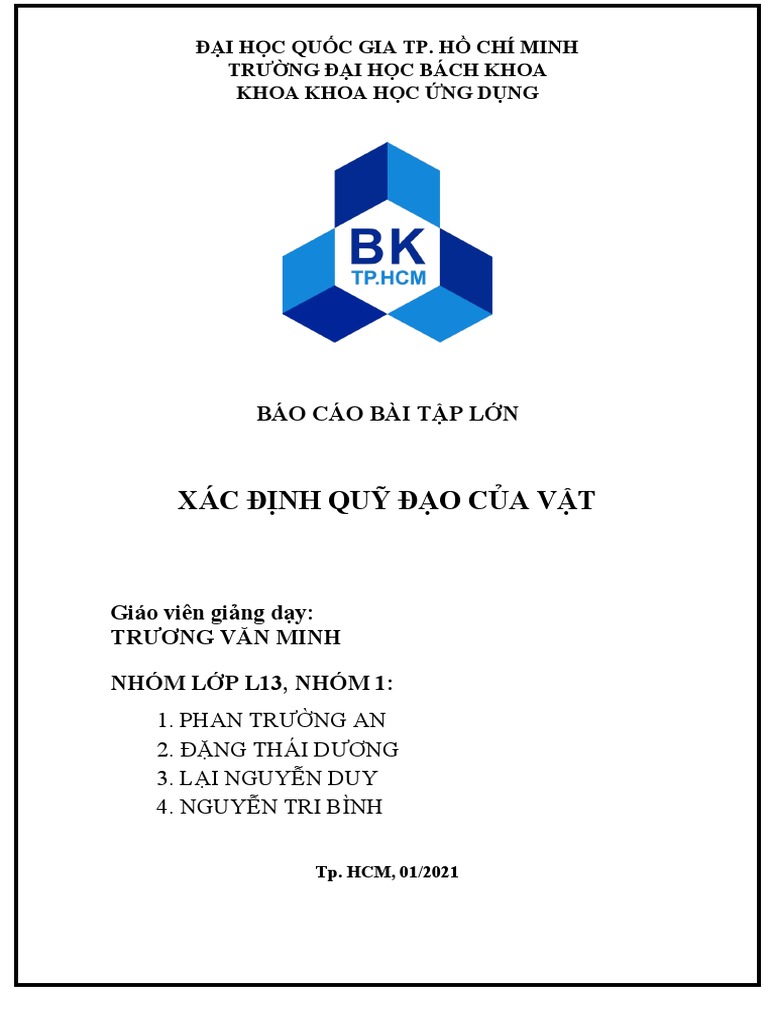 Báo Cáo BTL VL1 | PDF