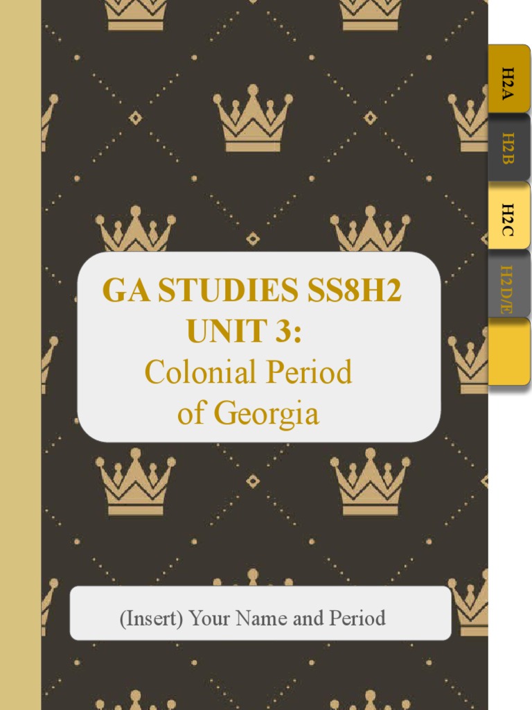 Colonial Georgia Interactive Notebook | PDF