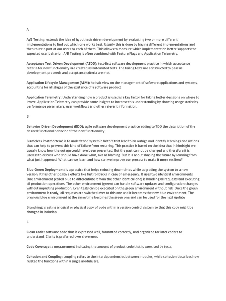 Professional Scrum Dev Glossary | PDF | Scrum (Software Development ...