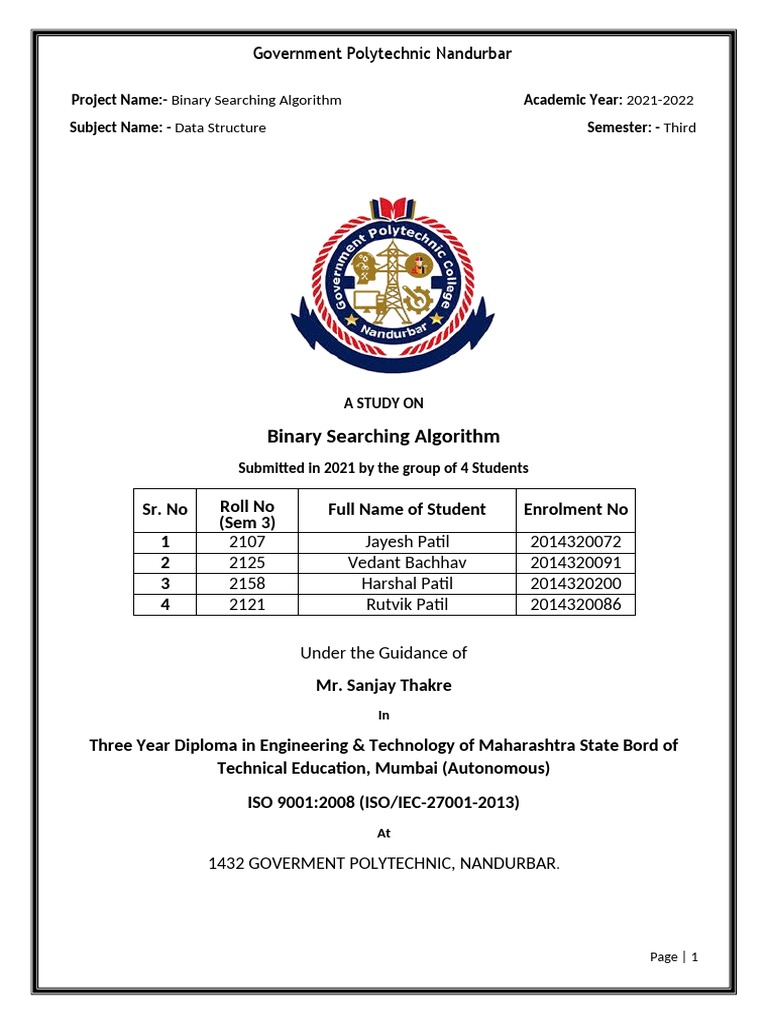 DSU Micro Project | PDF