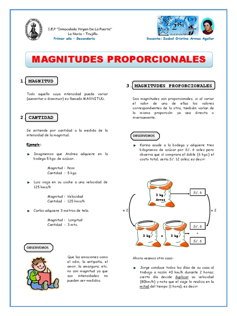 Magnitudes Proporcionales | PDF