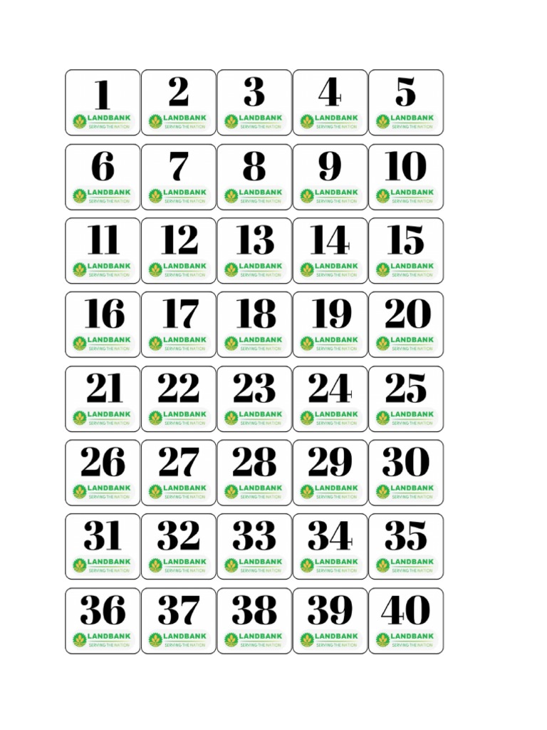 Number Labels | PDF