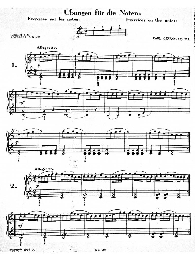 Czerny, N 01, Op. 777 | PDF