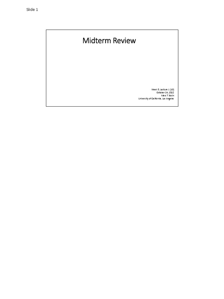 50A 2022 Week 5 Midterm Review 10.25.2022 | PDF | Ragtime | Jazz 50A 2022 Week 5 Midterm Review 10.25.2022 | PDF | Ragtime | Jazz