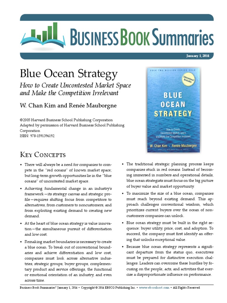 Blue Ocean Strategy | PDF