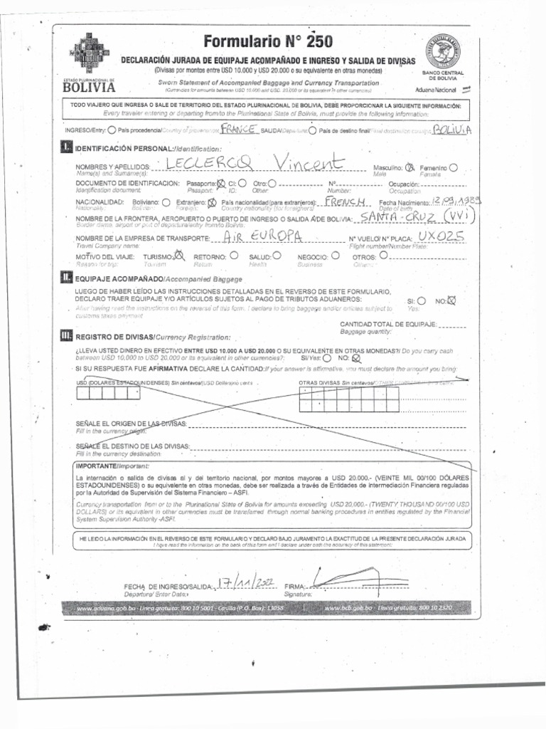 Form 250 | PDF