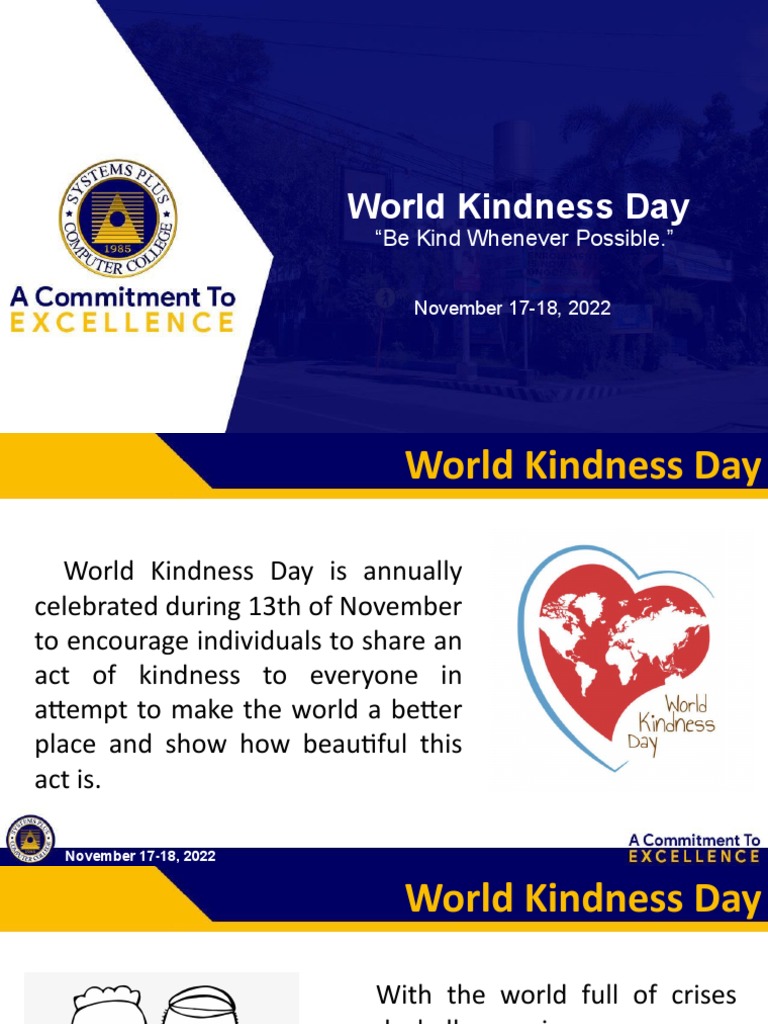 Promoting Acts of Kindness: A Month-Long Celebration of World Kindness ...