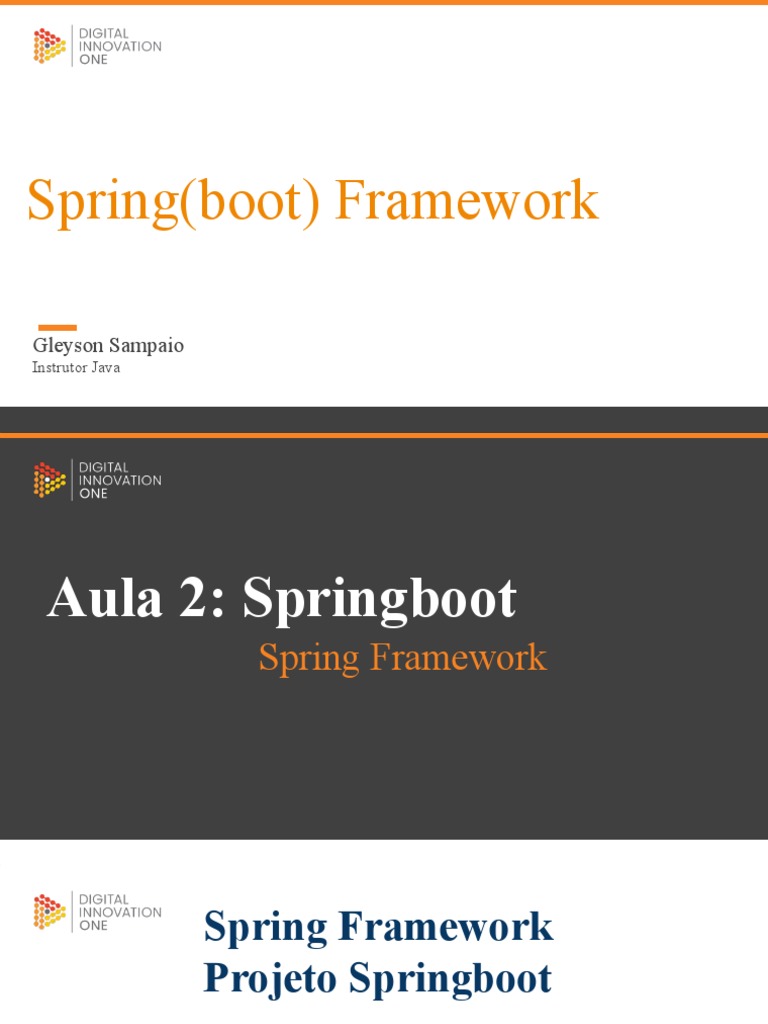 Curso Springboot - Aula - Projeto Springboot | PDF | Serviço de ...