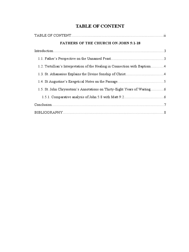 Assignment On Patristic Exegesis | PDF | Gospel Of John | Church Fathers