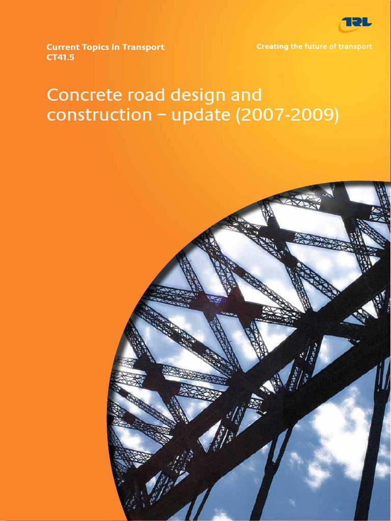 Concrete Road Design and Construction - Update (2007-2009) | PDF ...