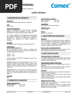 Ficha Técnica de VINIMEX TOTAL COMEX | PDF | Pintar | Agua