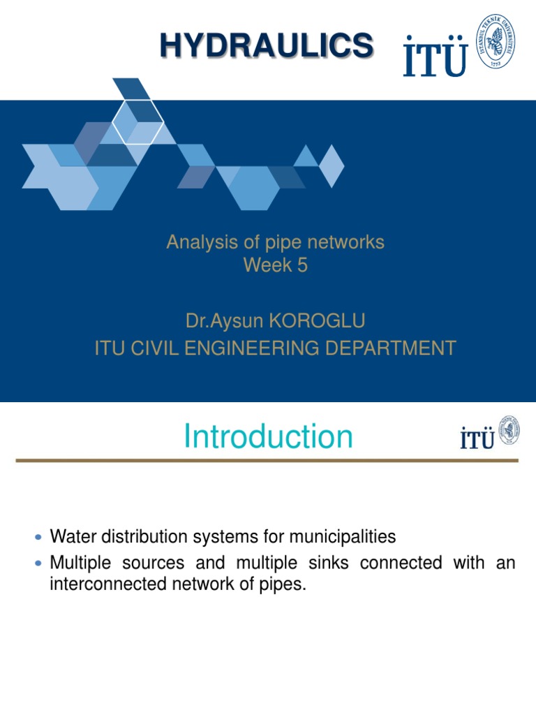 Week5 Analysis of Pipe Networks | PDF | Liquids | Civil Engineering