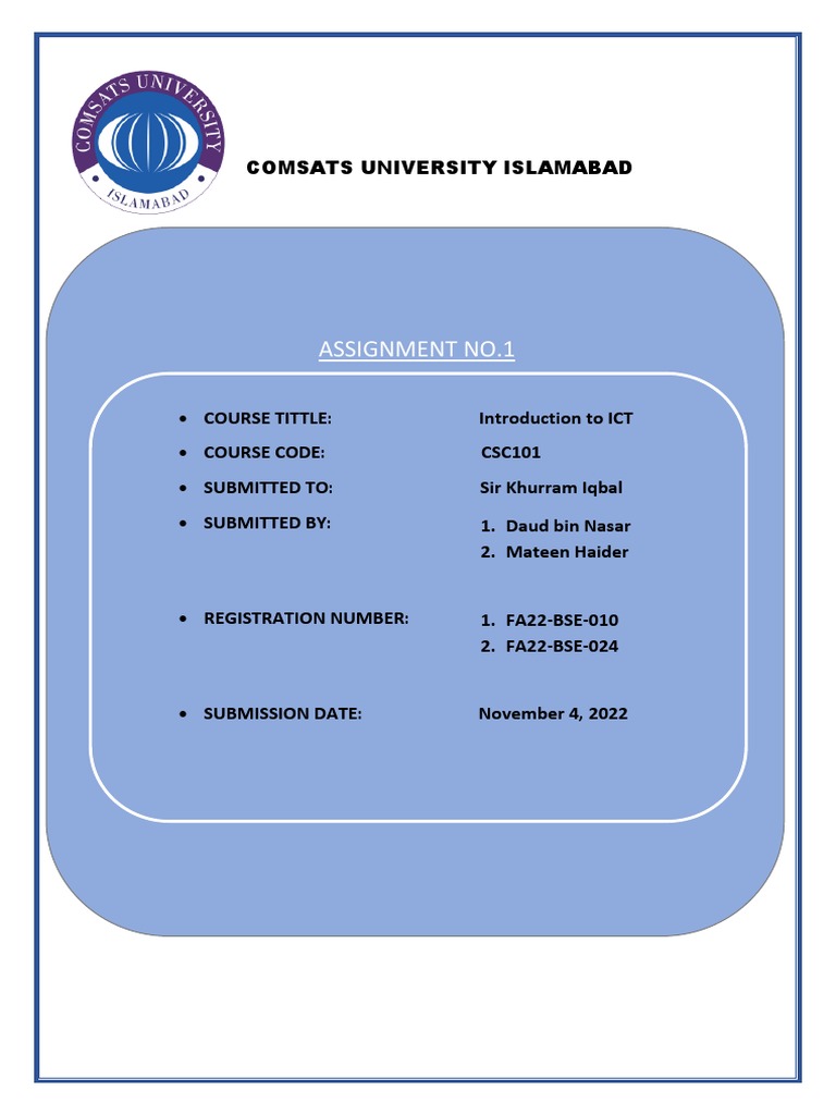 Ict Assignment No 1 | PDF | Augmented Reality | Virtual Reality Ict Assignment No 1 | PDF | Augmented Reality | Virtual Reality